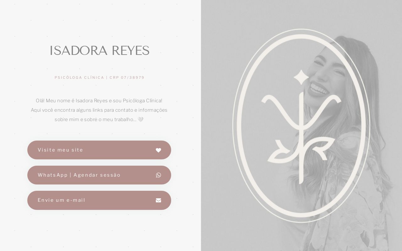 Isadora Reyes | Psicóloga